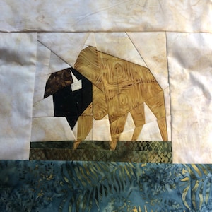 Buffalo Paper Pieced Block Pattern in PDF - Etsy