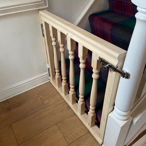 Solid Oak Stair Gate - Etsy