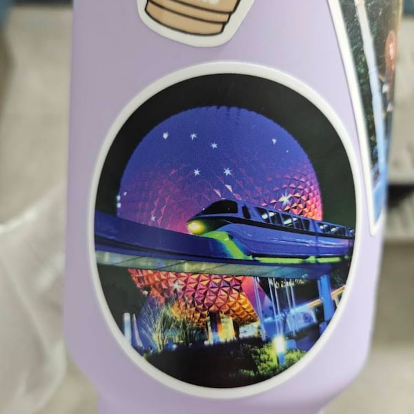 Epcot Spaceship Earth Picture Sticker | Planner Laptop Hydroflask ...