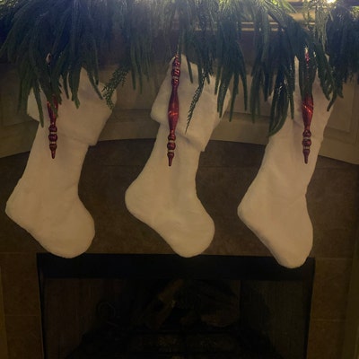 Truffle Brown Christmas Stocking Faux Fur Christmas Stocking - Etsy