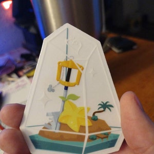 Confused Blob Fish in a Bottle Clear Acrylic Waterproof Sticker - Etsy