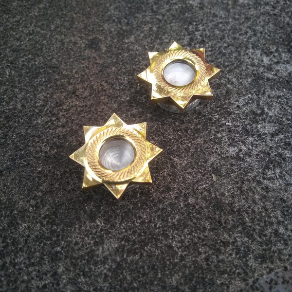 Reliquary, Small Cross for Holy Relics Saver in Brass, Icons Reliruary ...