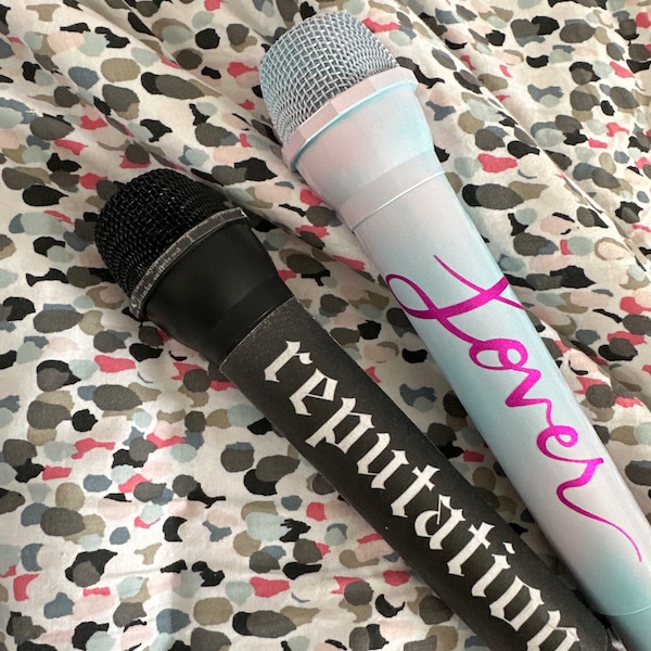 Ombre Gradient Prop Microphones Concert/festival Tour Fake Mic Cosplay ...