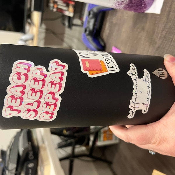 Retro, 20 Count Sticker Pack, Glossy, Vinyl, Groovy, Inspirational ...