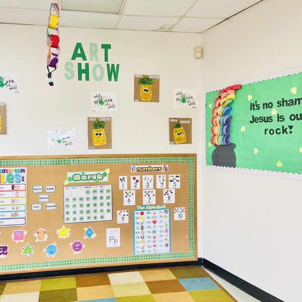 Preschool Classroom Center Signs: Printable DIY Template (resizable) - Etsy