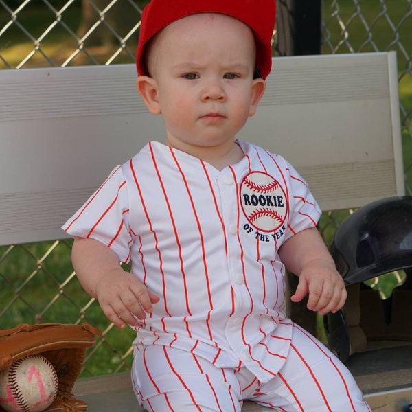 Baby Baseball Outfit Embroidered Baseball Jersey for Kids Smash Outfit ...