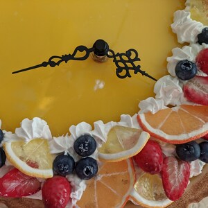 Small Cherry Pie Clock | Etsy