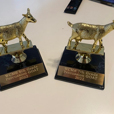 Goat Award Trophy. Greatest of All Time, G.O.A.T. Free Engraving. - Etsy