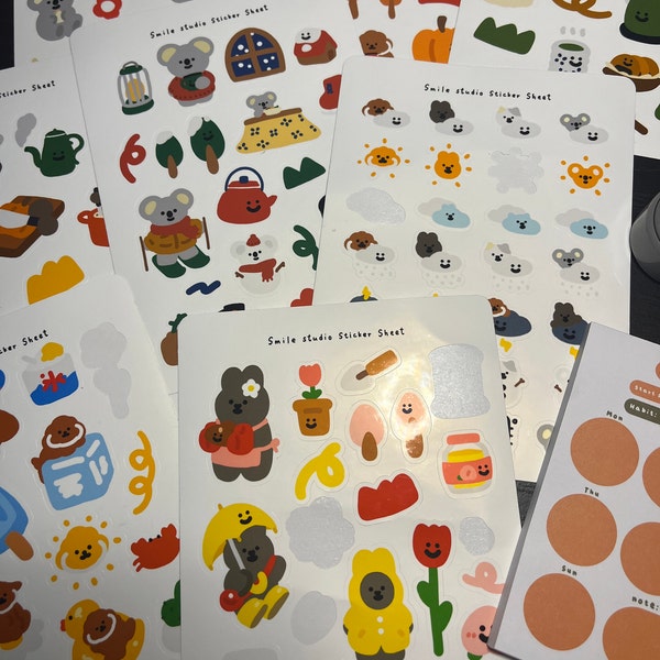 Rice Cake Puppy in Spring Card Holder Cute Acrylic Card Holder, Kawaii ...