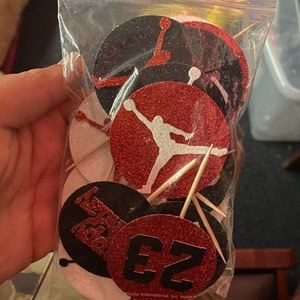 Jordan Cupcake Toppers - Etsy