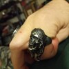 One Percenter Ring, Handmade Silver Ring, Biker Ring, Rat Fink, Bikers ...