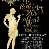 Great Gatsby Invitation-puttin on the Ritz Invitation-art Deco ...