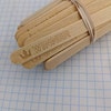 Custom Engraved Wood Standard 4.5 Popsicle Sticks WAXED, Personalized ...