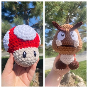 CROCHET PATTERN BUNDLE Goomba & Mario Bros Mushrooms Pdf File English ...