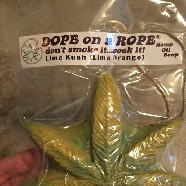 Dope on a Rope Soap, Stocking Stuffers, Lime Kush, Funny Adult Gifts ...