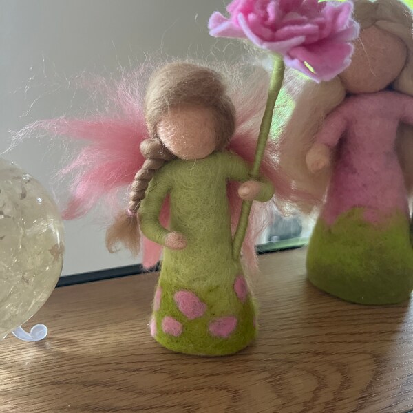 Toadstool-flower Fairy,wet Felted. Waldorf. Felted.flower Child ...