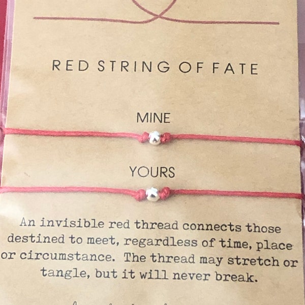 Couples Bracelet, Couples Gift, Red String Bracelet, Boyfriend Gift ...