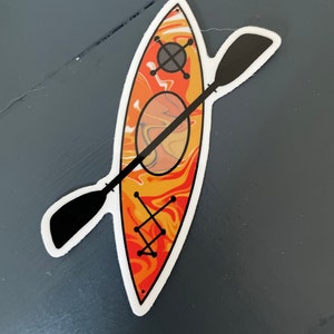 Kayak Sticker Vinyl Waterproof Decal Aesthetic Adventure Sticker for ...