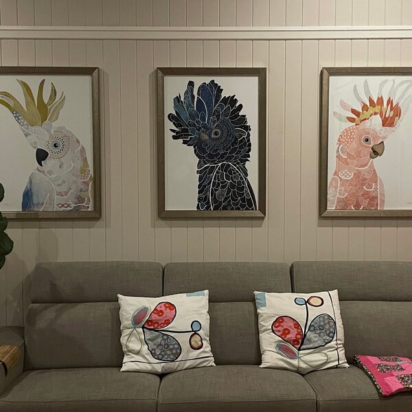 Australian Native Bird Print Set of 3,colourful Bird Decor, Bird Art ...