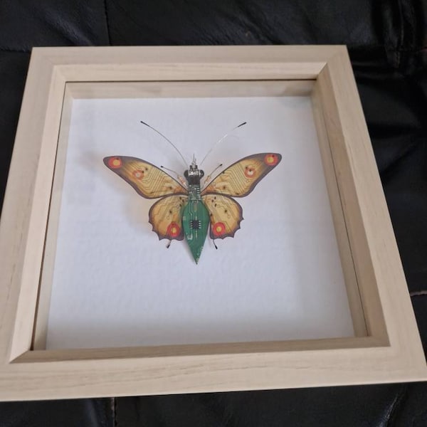 The Large Turquoise Buckeye Butterfly, Circuit Board Insect - Etsy