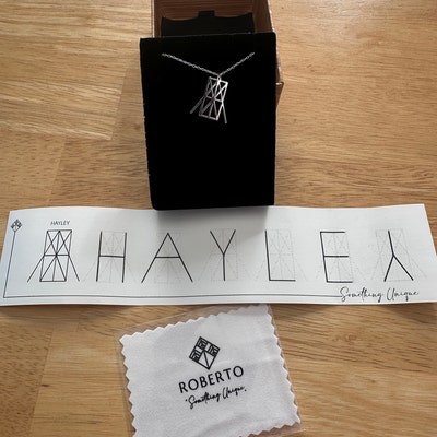 Jennifer Name Necklace Unique Design Name Logo Necklace Name Necklace ...