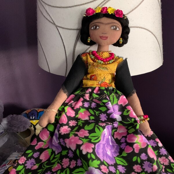 Dark Skinned Fabric Doll,brown Skinned Doll, POC Doll, Gift for Baby ...