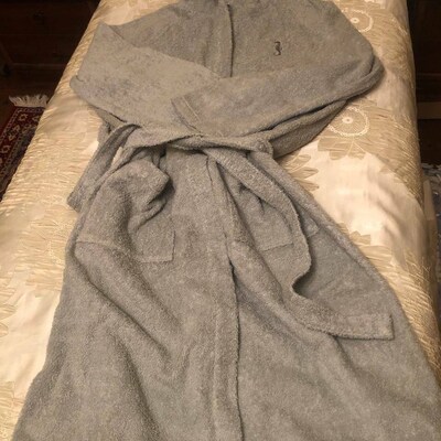 Terrycloth Hooded Robe for Woman, Italian Cotton After Shower Womens ...