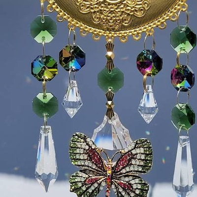 Butterfly Decorated Crystal Crystal Butterfly Decorated - Etsy