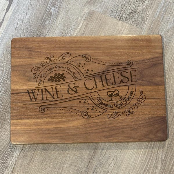 Wine and Cheese Svg I Charcuterie Board Svg I Cutting Board Svg I Vintage Badge Charcuterie Svg ...