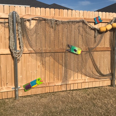 Real Fish Net 10 Ft X 10 Ft, KNOTLESS Strong Netting for Golf, Baseball ...