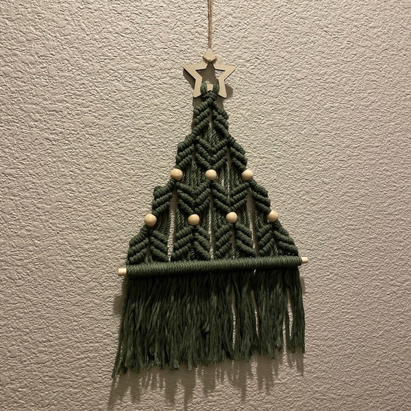 Macrame Christmas Tree, Boho Christmas Decor, Modern Christmas Tree ...