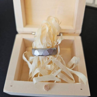 Walnut and Canadian Maple Ring Wedding Ring Red and Green Ring Wood ...