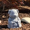 Pig Statue, Meditating Buddha Pigs, Zen Animals, Pig Figures, Concrete ...