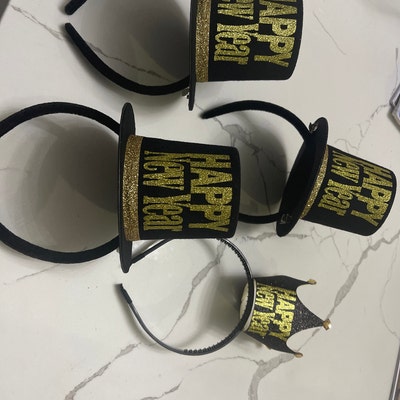 2024 New Years Eve Party Crown and Top Hat, 2024 New Years Crown and ...