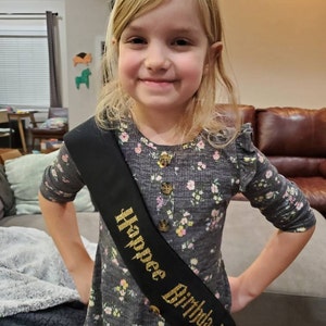 Custom Birthday Sash, Personalized Birthday Sash, Birthday Era Sash ...
