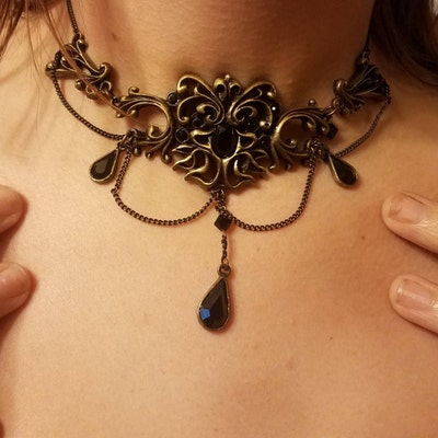 Victorian Necklace Akasha Jewelry Handmade Medieval Necklace With ...