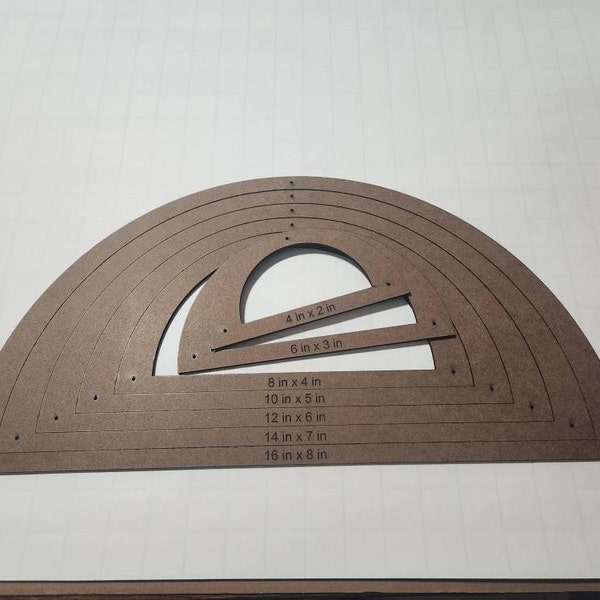 Arched Stained Glass Layout Frame, Stained Glass Jig, Stained Glass ...