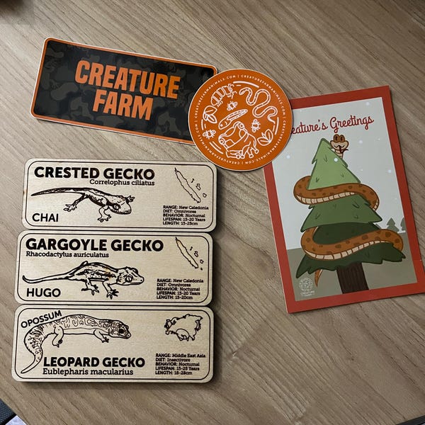 Custom Zoological Species Sign: Reptile, Amphibian, Invert Wooden Tag ...