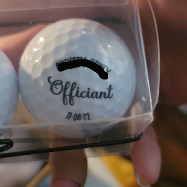 Officiant Gift, Officiant Golf Ball, Gift for Officiant, Pastor Gift ...