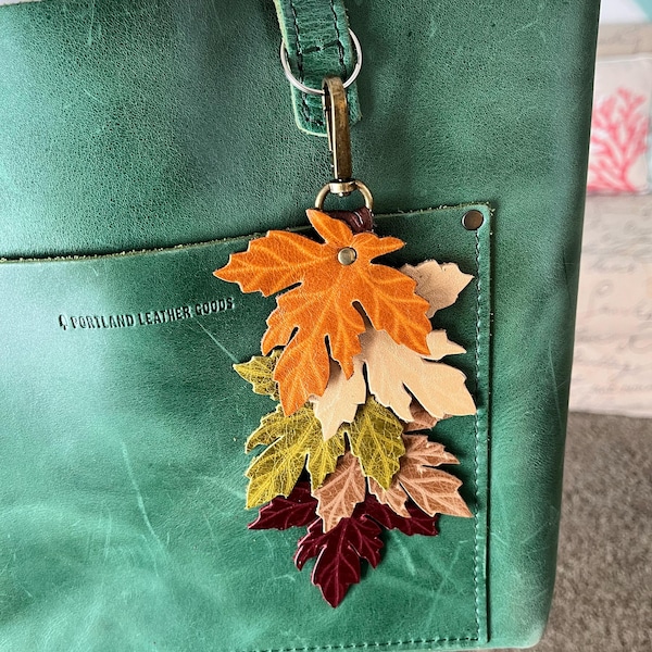 Purse Charm for Handbag Leather Flower Bag Charm Charm for Handbag ...