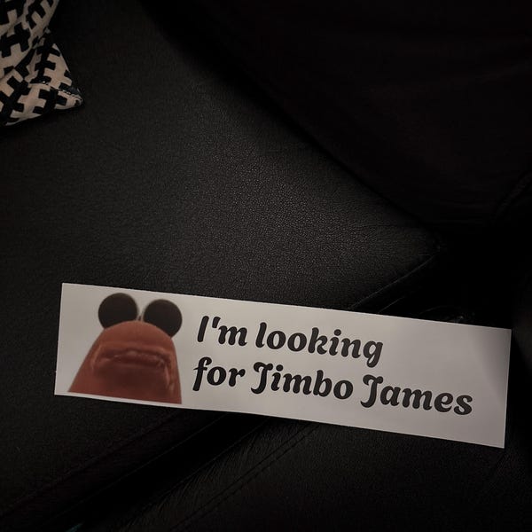 Marcus the Worm Sticker | Im Looking for Jimbo James - Etsy