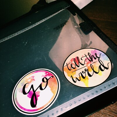 World Sticker // Vinyl Sticker - Etsy