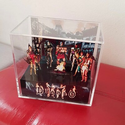 Diablo 2 Cube Diorama 3D Videogame Resurrected Gift for Gamer Shadow ...