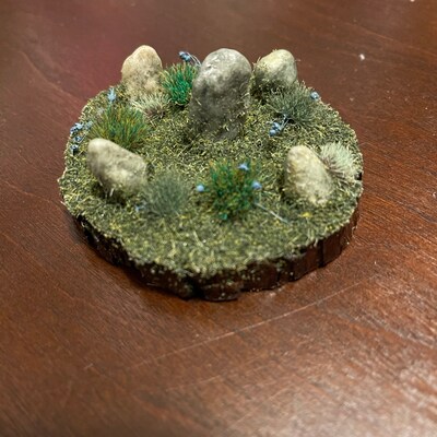 Craigh Na Dun Miniature Scale Model Standing Stones Diorama Outlander ...