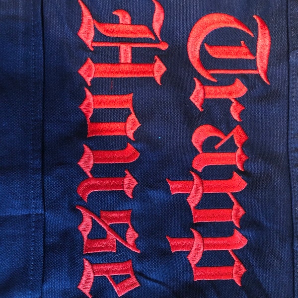 Old English Embroidery Font - Machine Embroidery Design - Punctuations ...