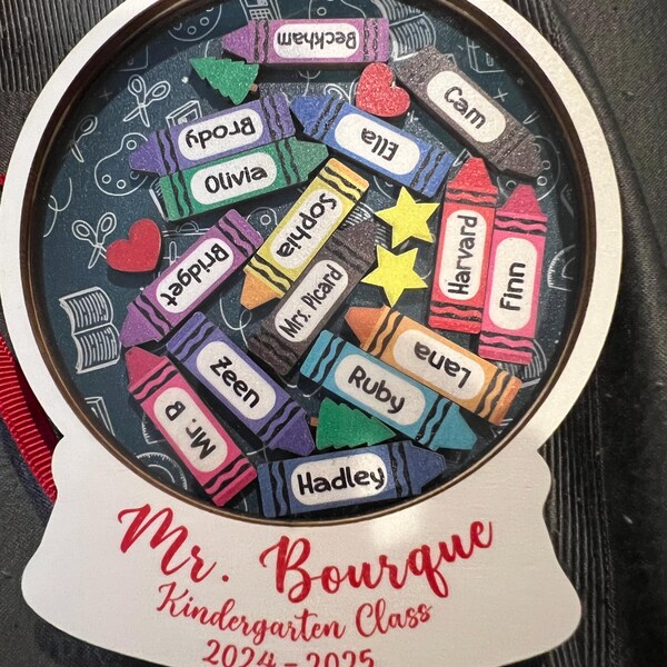 Custom Teacher Sticky Note Holder, End of Year Teacher Gift, Teacher ...