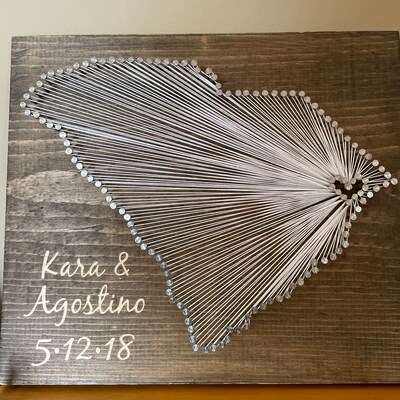 DIY Kansas String Art Kit State String Art Kit Kansas Nail - Etsy