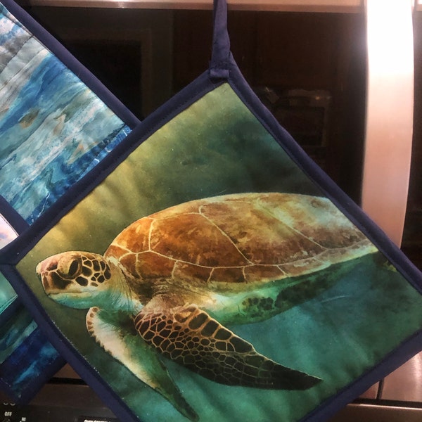 SEA TURTLE Quilt Panel Digitally Printed - Etsy