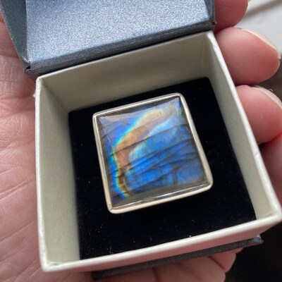 Raw Amethyst Silver Hammered Ring, Rough Natural Gemstone Ring, Natural ...