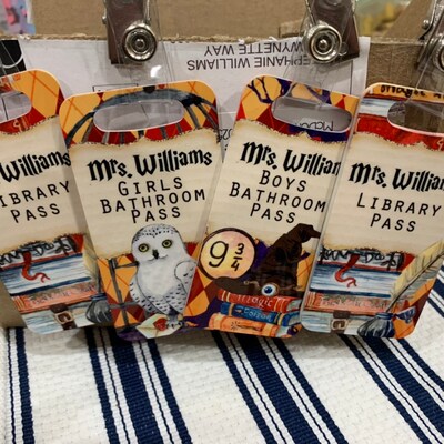 Personalized Hall Passes, Add-on Hall Passes, Various Themes - Etsy